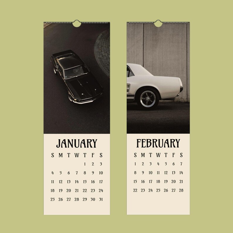 Classic American Muscle Car Calendar – Collector's Gift - Etsy