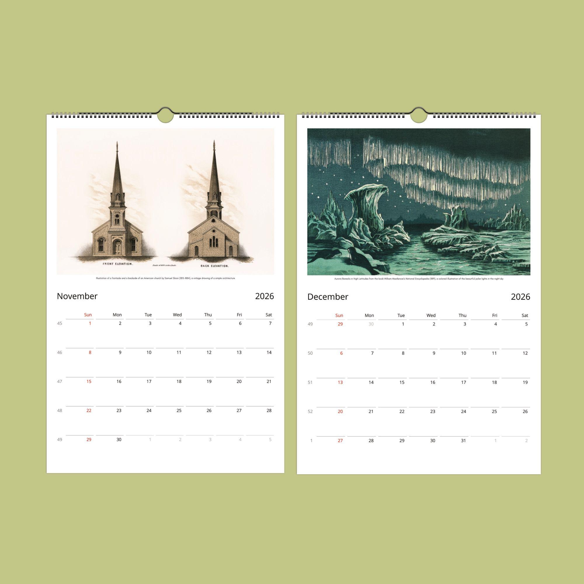 Victorian Calendar Bohemian Chic – Cottage Style Decor, Mid-century ...
