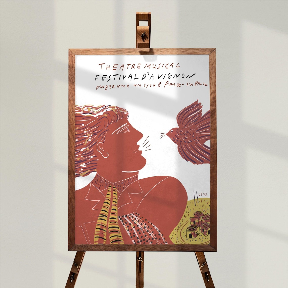 Alekos Fassianos Exhibition Poster - Festival D’avignon 1982 - Etsy