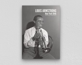 JAZZ Poster Satchmo Louis Armstrong King of Jazz New - Etsy