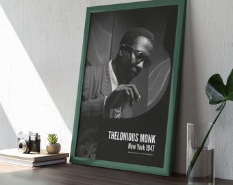 Thelonious Monk Playing Piano Minton's Playhouse Jazz Club - Etsy