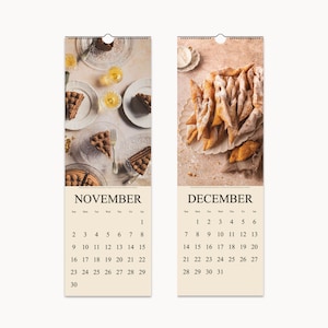 Gourmet Baking Wall Calendar: Seasonal Dessert Photography, Perfect ...