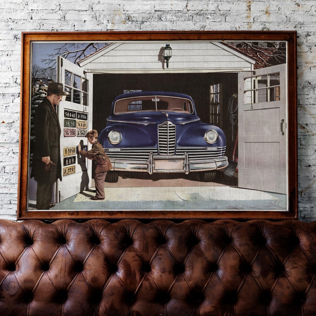 1947 Packard Automobile - Printable Art, 1950s American Car Wall Decor ...