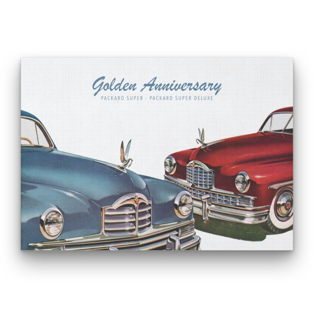 Vintage Car Poster Packard Super Deluxe Classic 1930s Automobile Wall ...