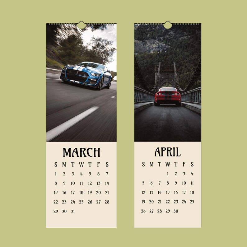 Classic American Muscle Car Calendar – Collector's Gift - Etsy