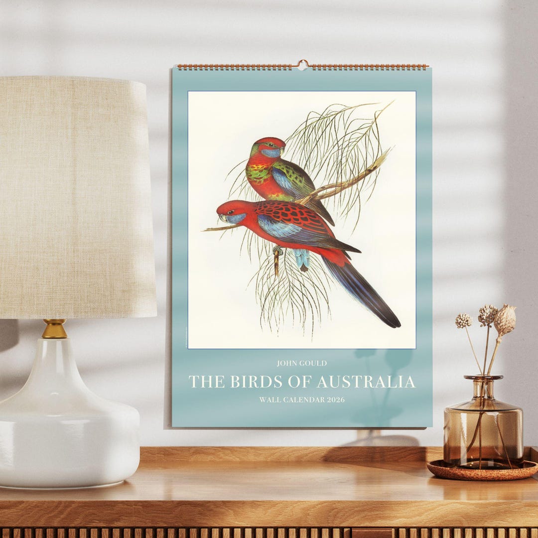 Birds of Australia Wall Calendar – John Gould Art, Ornithology Gift ...