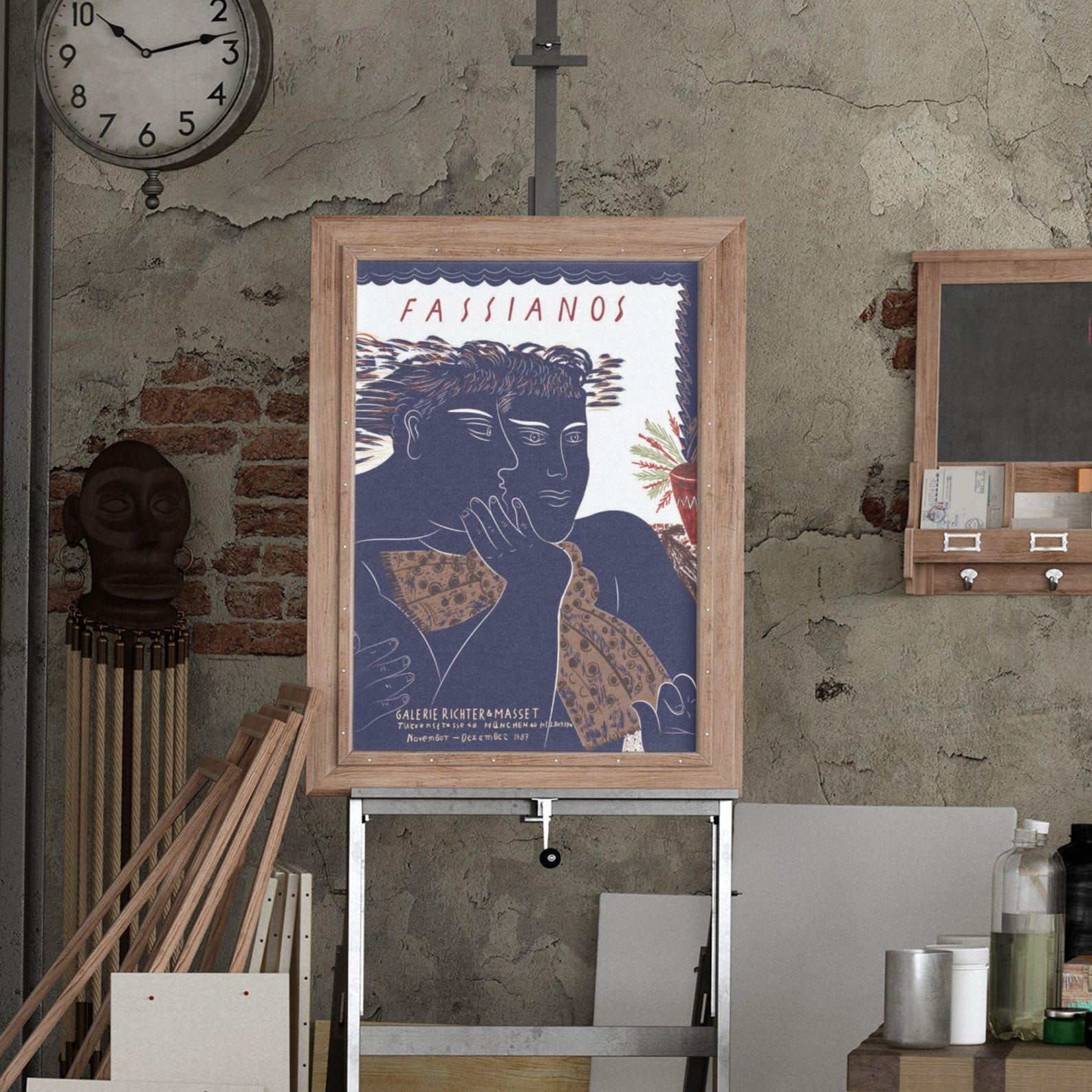Alekos Fassianos Exhibition Poster - Galerie Richter & Masset Munich ...