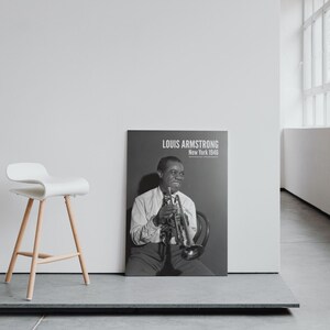 Louis Armstrong Jazz Poster: A Unique Music Gift | Perfect for ...