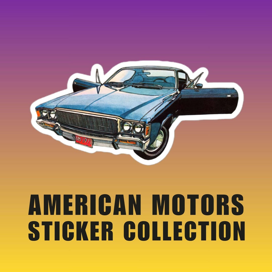 AMC Ambassador Sticker: Classic Car Kiss-cut Sticker for Collectors - Etsy