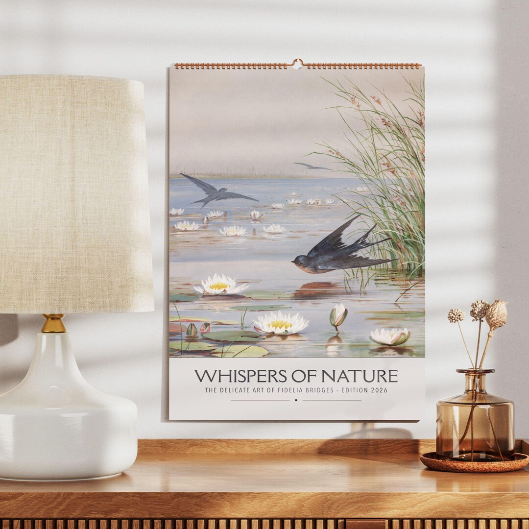 Fidelia Bridges Wall Calendar – American Artist, Watercolor Birds ...