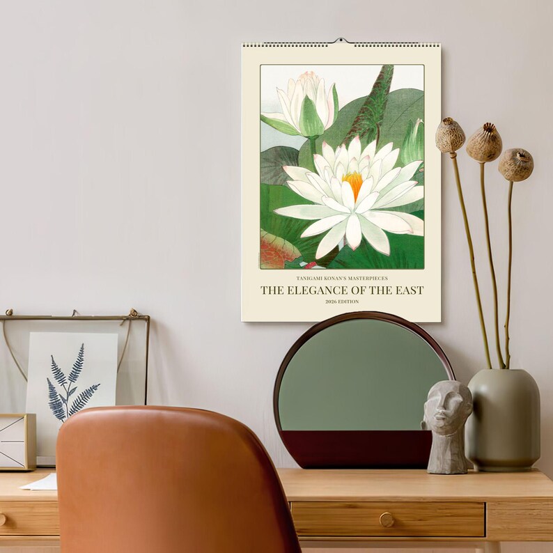 Eastern Elegance Wall Calendar – Tanigami Konan, Japanese Woodblock ...