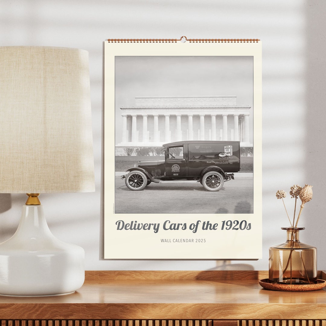 1920s Vintage Delivery Car Calendar - Classic American Classic Car Wall ...