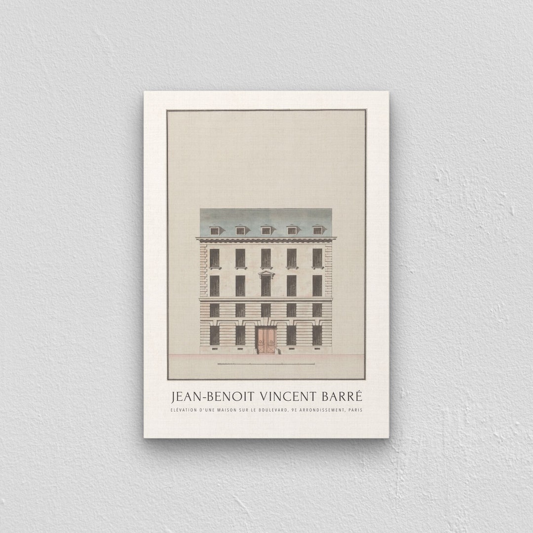 Louis XVI Style Architecture Print, Jean Benoît Vincent Barré Artwork ...