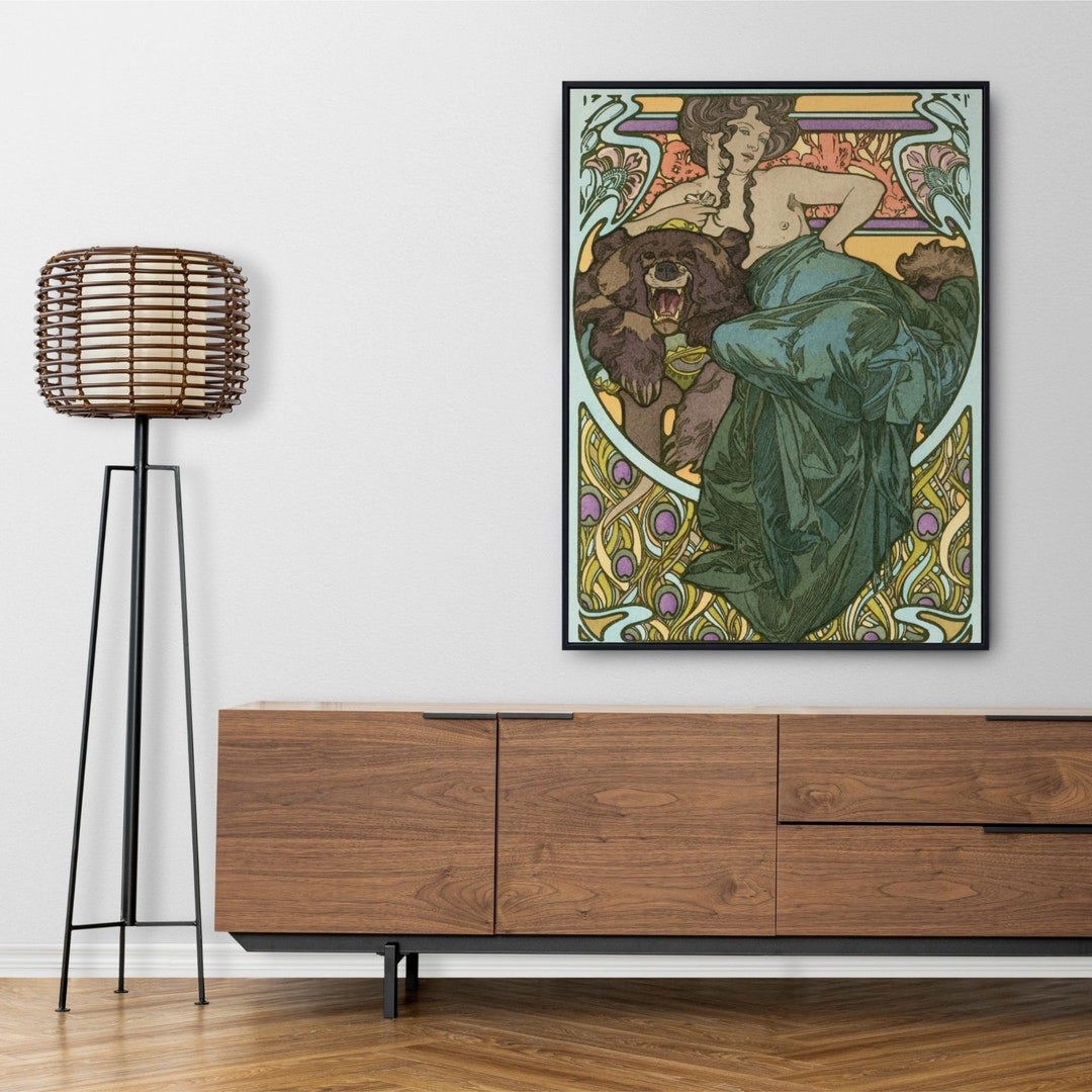 Alphonse Mucha Art Nouveau Poster: Harmony of Nature Giclée Print - Etsy