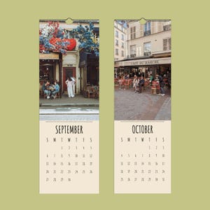 Parisian Dreams Wall Calendar - Charming French Cafe Art, Perfect ...