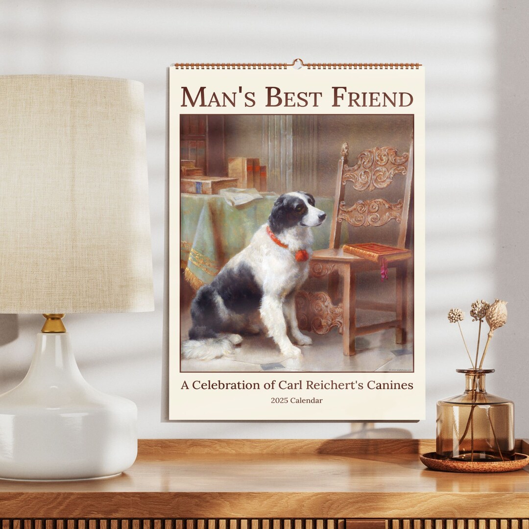 Dog Art Wall Calendar - Carl Reichert’s French Bulldog, Golden ...