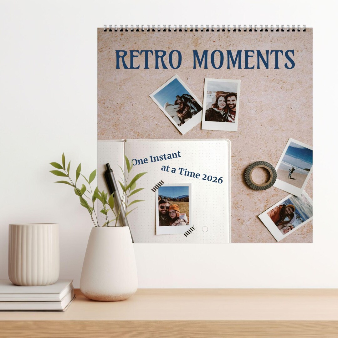 Retro Polaroid Wall Calendar - Vintage Photography Art - Etsy