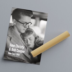 June Christy & Bob Cooper Poster Jazz Poster: A Unique Music Gift ...