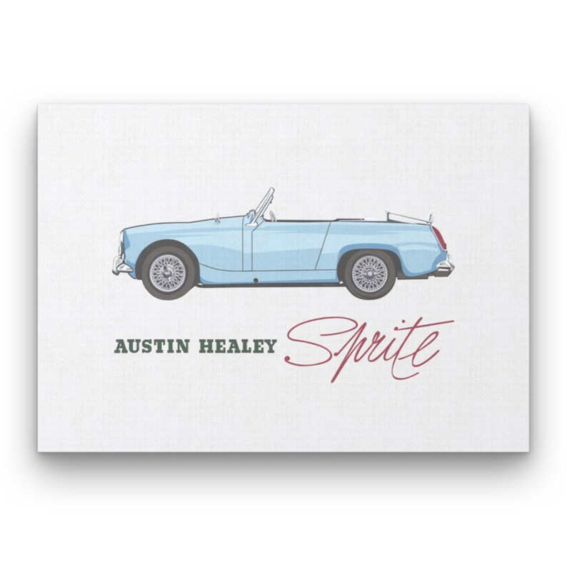 Austin Healey 'mark IV' Sprite Vintage Car Poster - Etsy