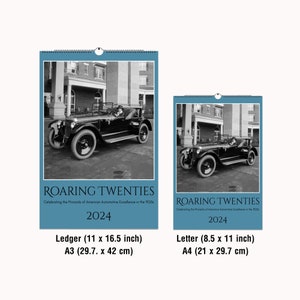 2024 Wall Calendar: Roaring Twenties Perfect Gift for Car Enthusiasts ...
