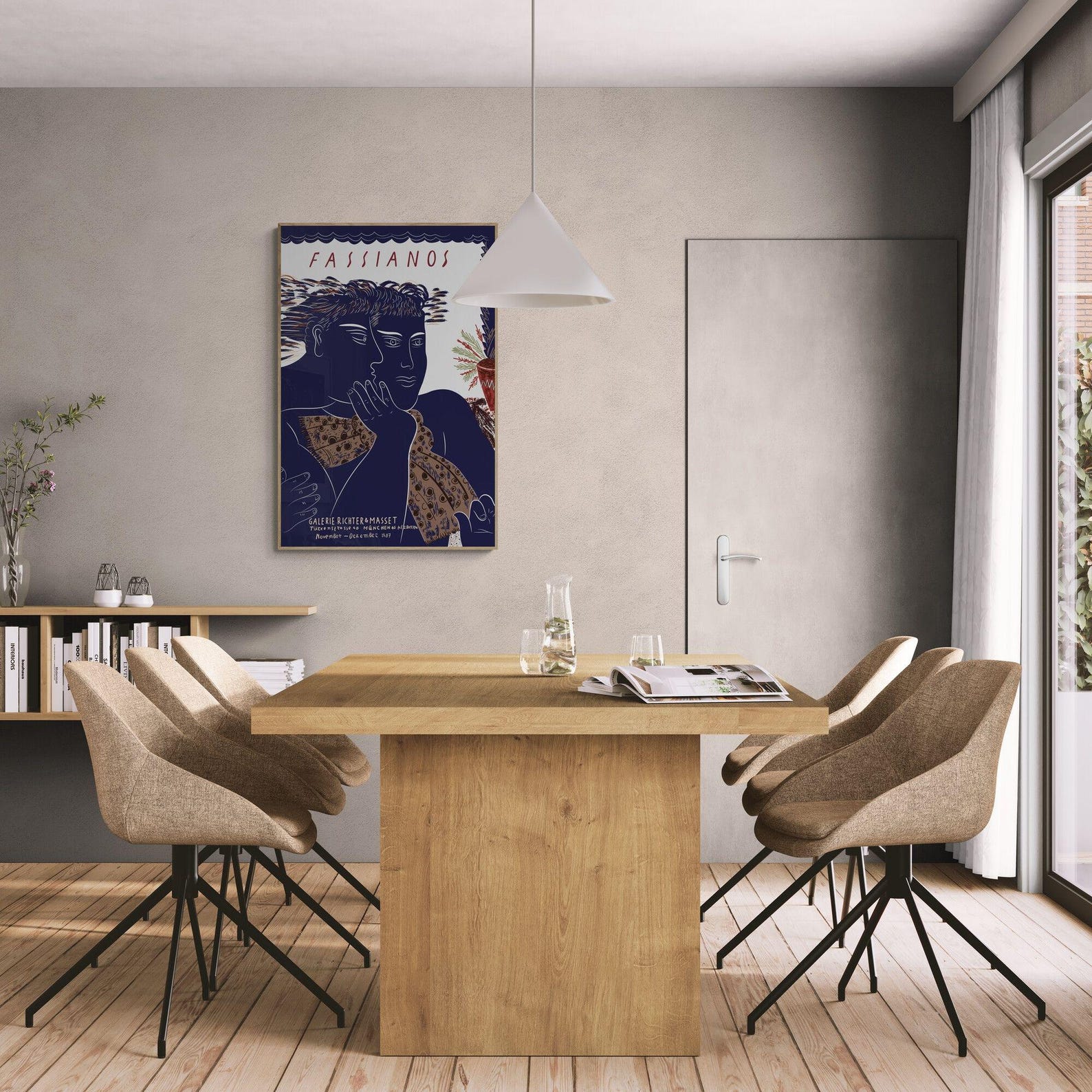 Alekos Fassianos Exhibition Poster - Galerie Richter & Masset Munich ...