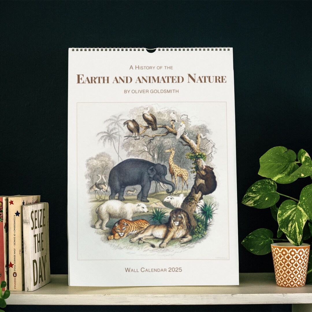 2024 Wall Calendar 'earth and Animated Nature' Oliver Goldsmith ...
