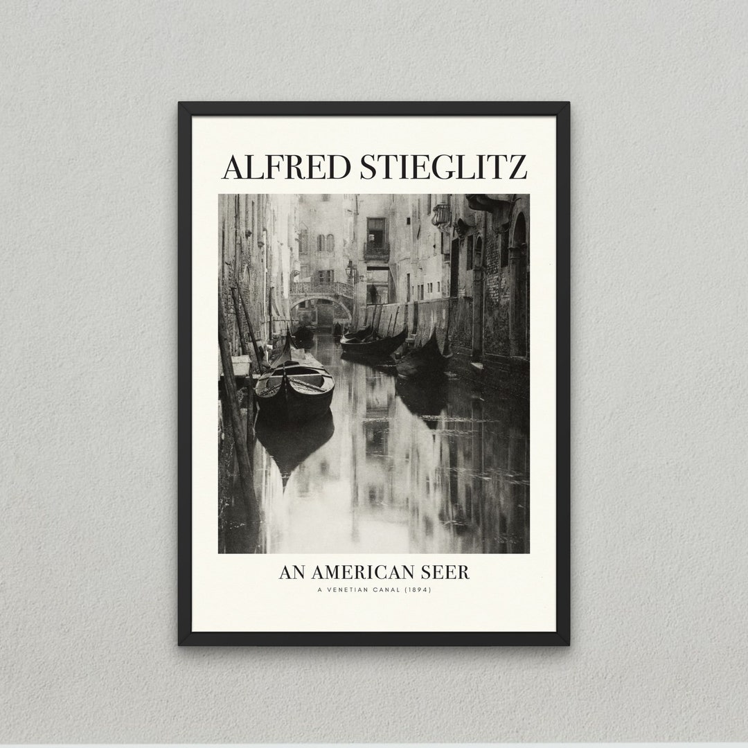 Alfred Stieglitz: Venetian Canal, Iconic Photographs, World Famous ...