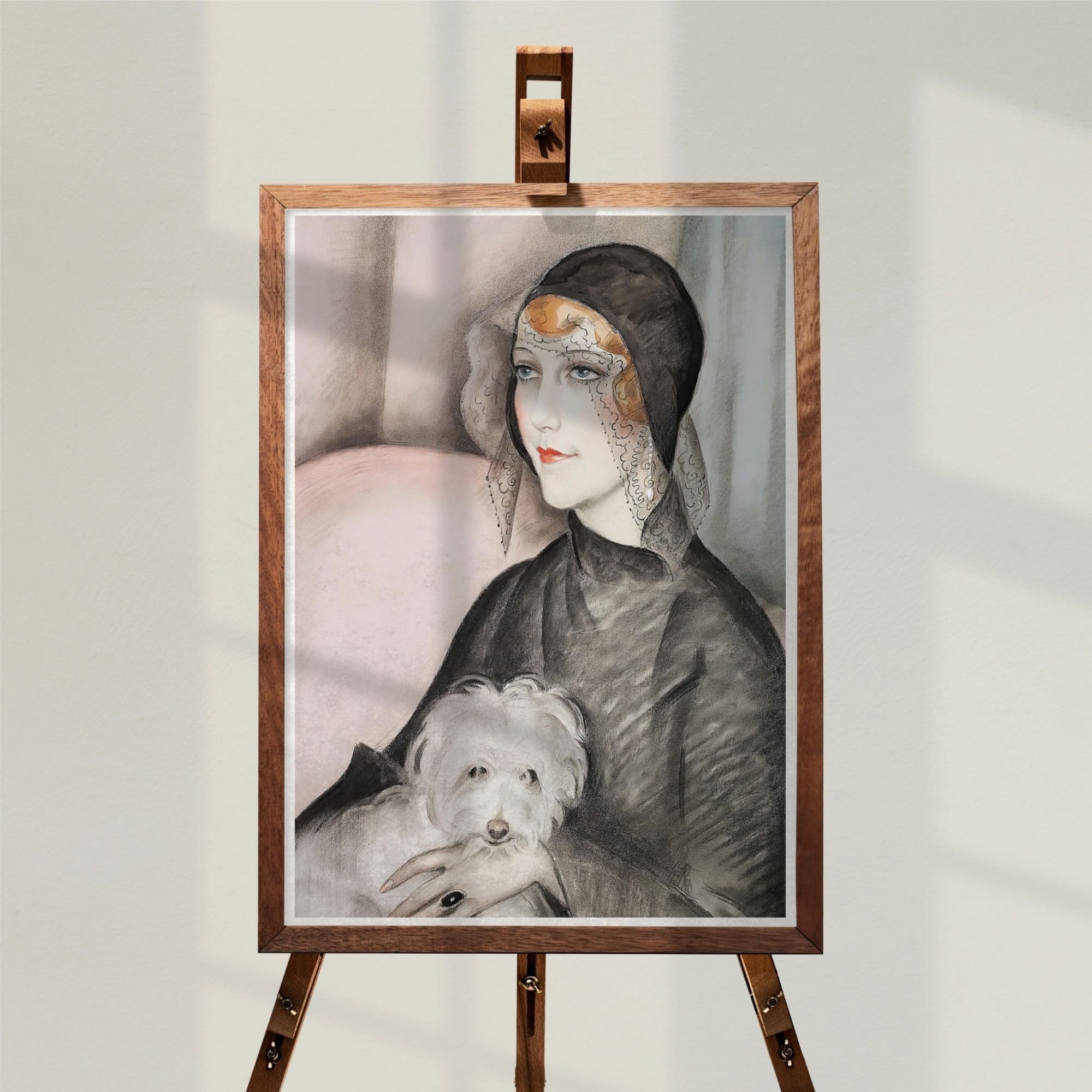 Gerda Wegener: Lady and Her Dog Art Nouveau Danish Style Gender ...