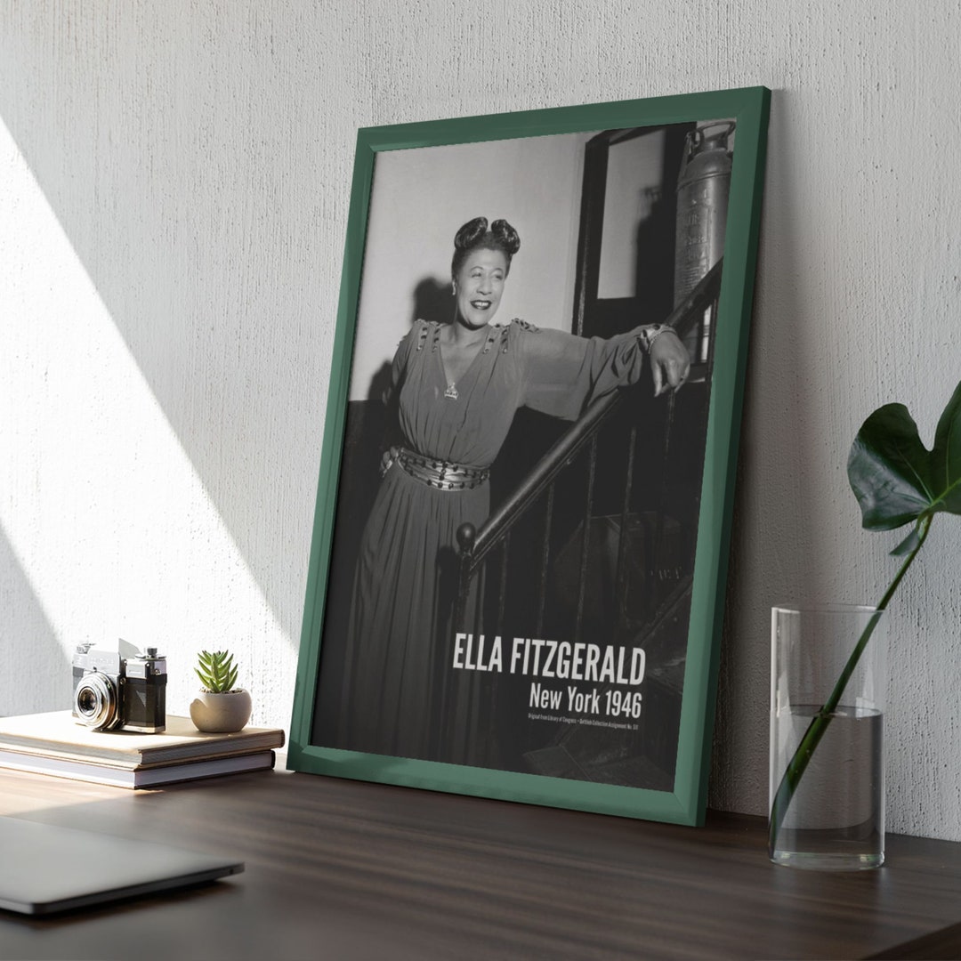 Ella Fitzgerald Jazz Poster: A Unique Music Gift | Ideal for Elevating ...