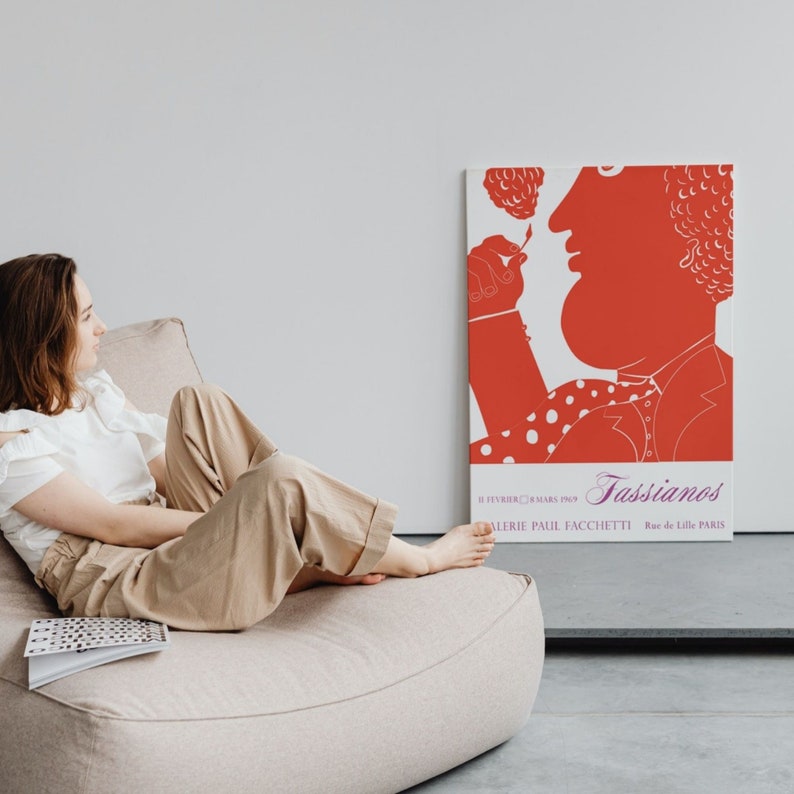 Alekos Fassianos Exhibition Poster - Etsy