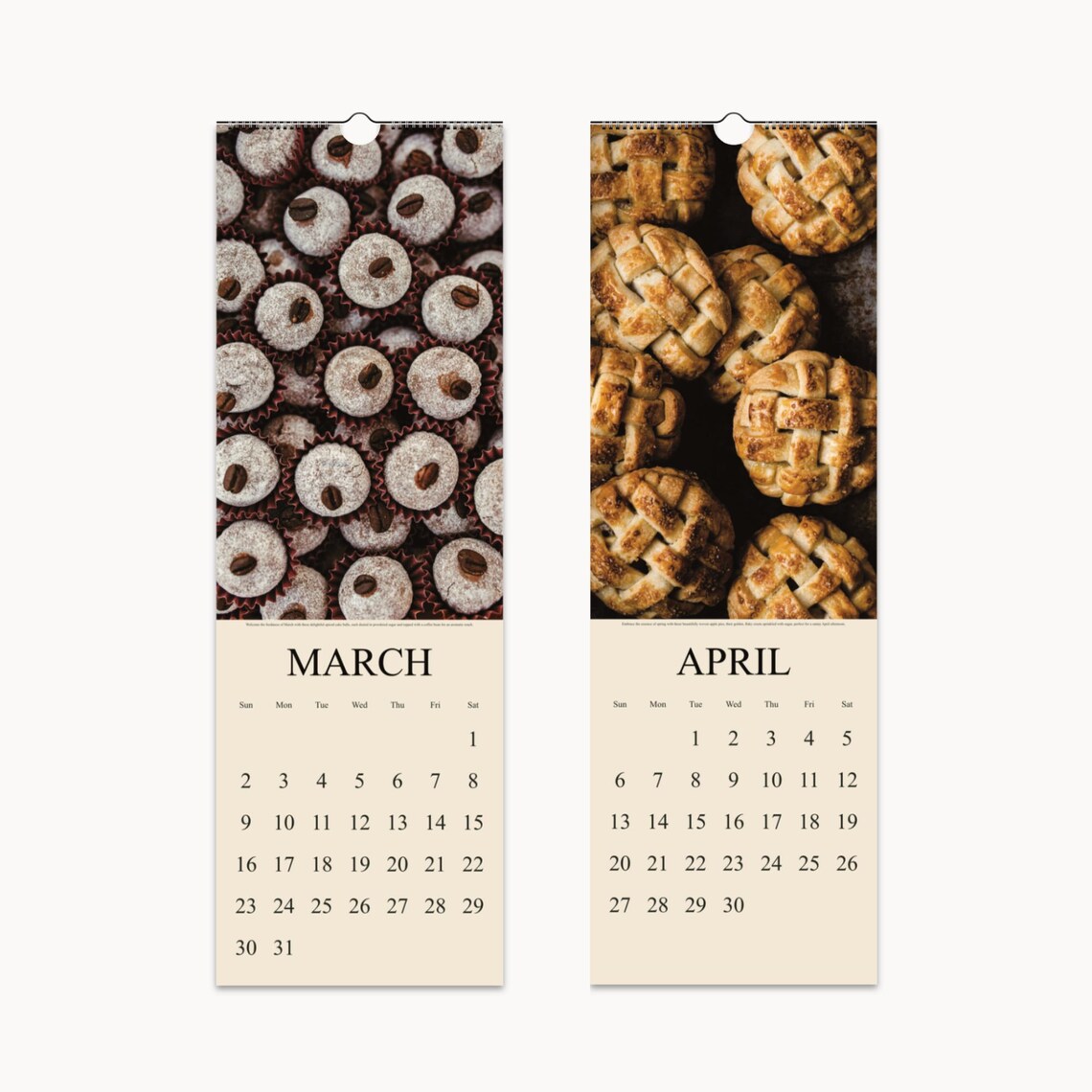 Gourmet Dessert Photography Wall Calendar: Sweet Seasons - Etsy