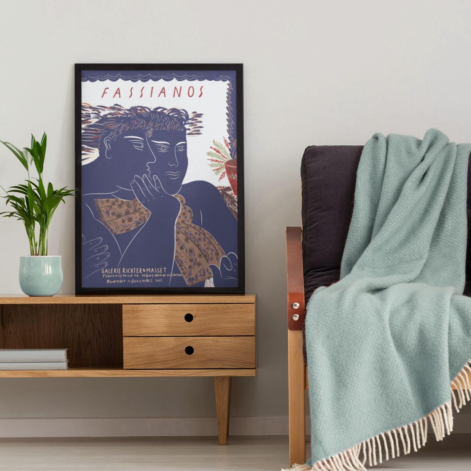 Alekos Fassianos Exhibition Poster - Galerie Richter & Masset Munich ...