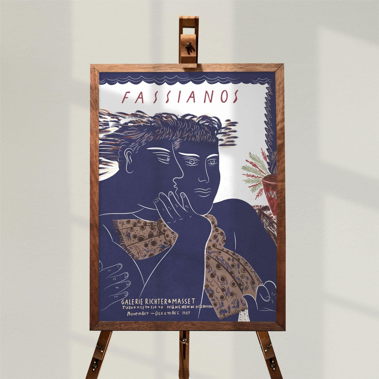 Alekos Fassianos Exhibition Poster - Galerie Richter & Masset Munich ...