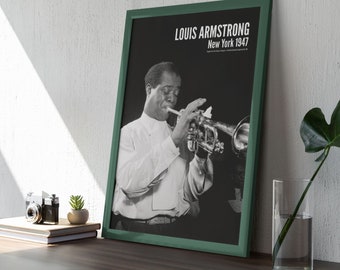 Louis Armstrong Jazz Music Trumpet Swing Cotton Club - Etsy
