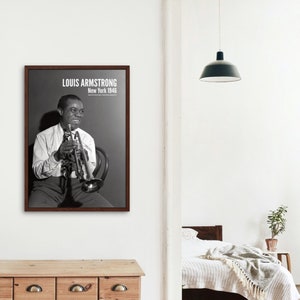 Louis Armstrong Jazz Poster: A Unique Music Gift | Perfect for ...