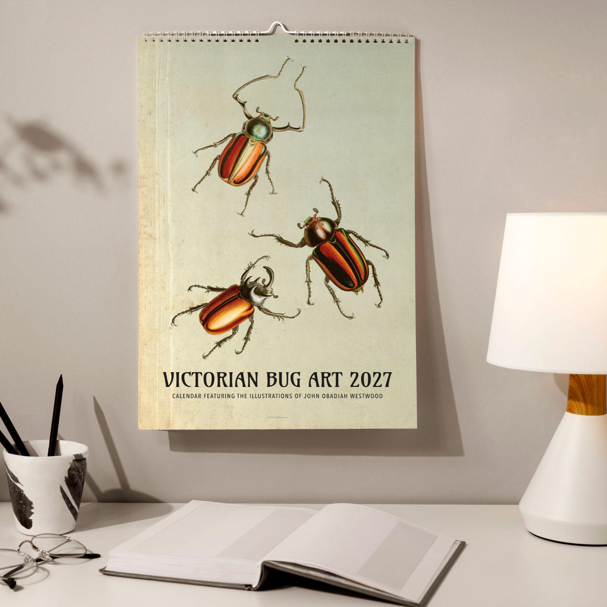 Victorian Bug Art Wall Calendar - Entomologist Gift, John Obadiah ...