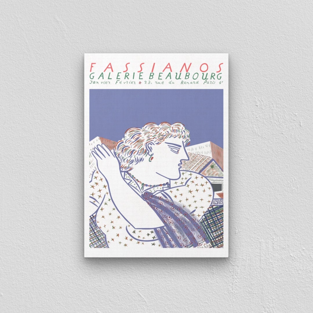Alekos Fassianos Exhibition Poster - Etsy