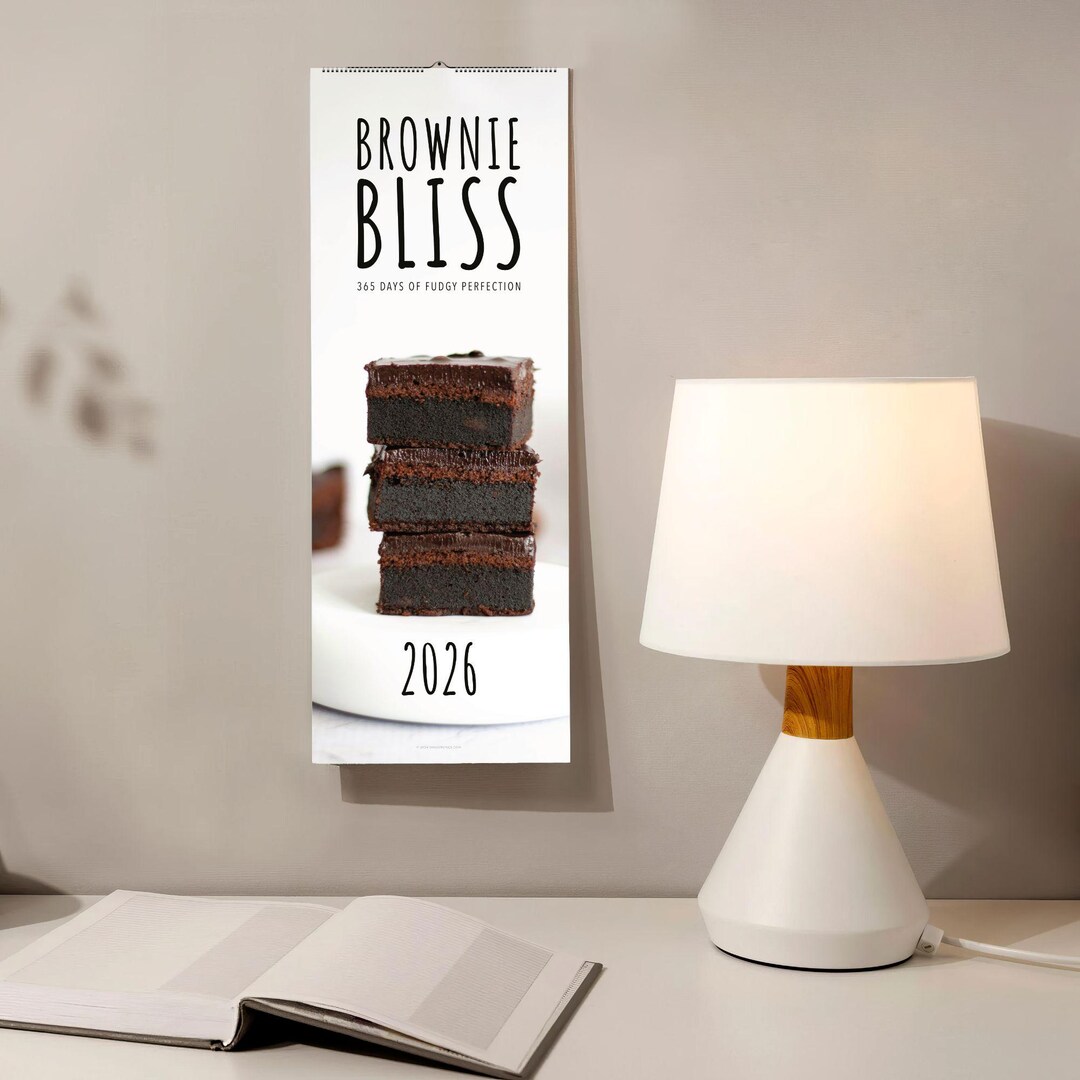 Brownie Bliss Wall Calendar – Chocolate Lover Gift, 12 Months - Etsy