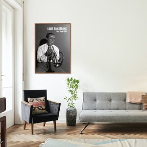 Louis Armstrong Jazz Poster: A Unique Music Gift | Perfect for ...