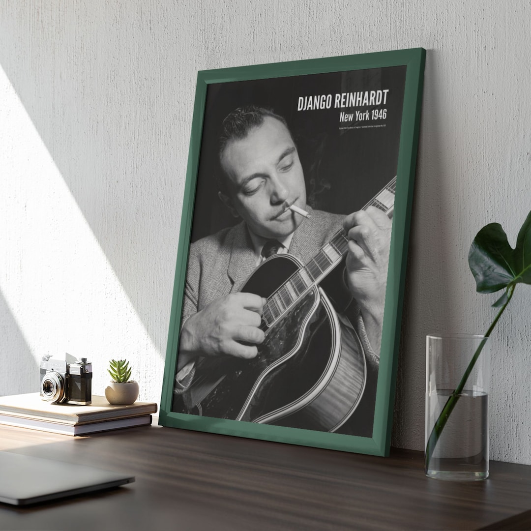 Django Reinhardt Jazz Poster: A Unique Music Gift Ideal for Elevating ...