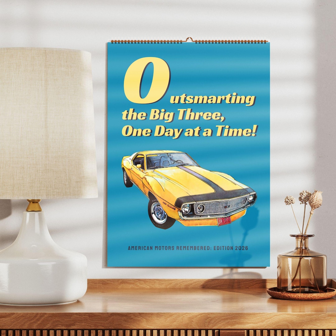 AMC Gremlin Wall Calendar – American Motors Gift for Guys, Classic ...