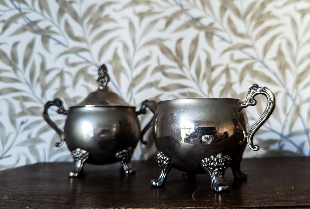 Ornate Milk Jug and Sugar Pot With Stunning Four Legged Bases - Etsy