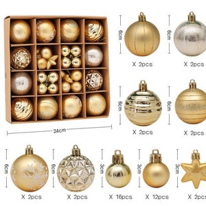 Christmas Tree Ornaments Balls Decoration Hanging Bauble Pendant Xmas ...