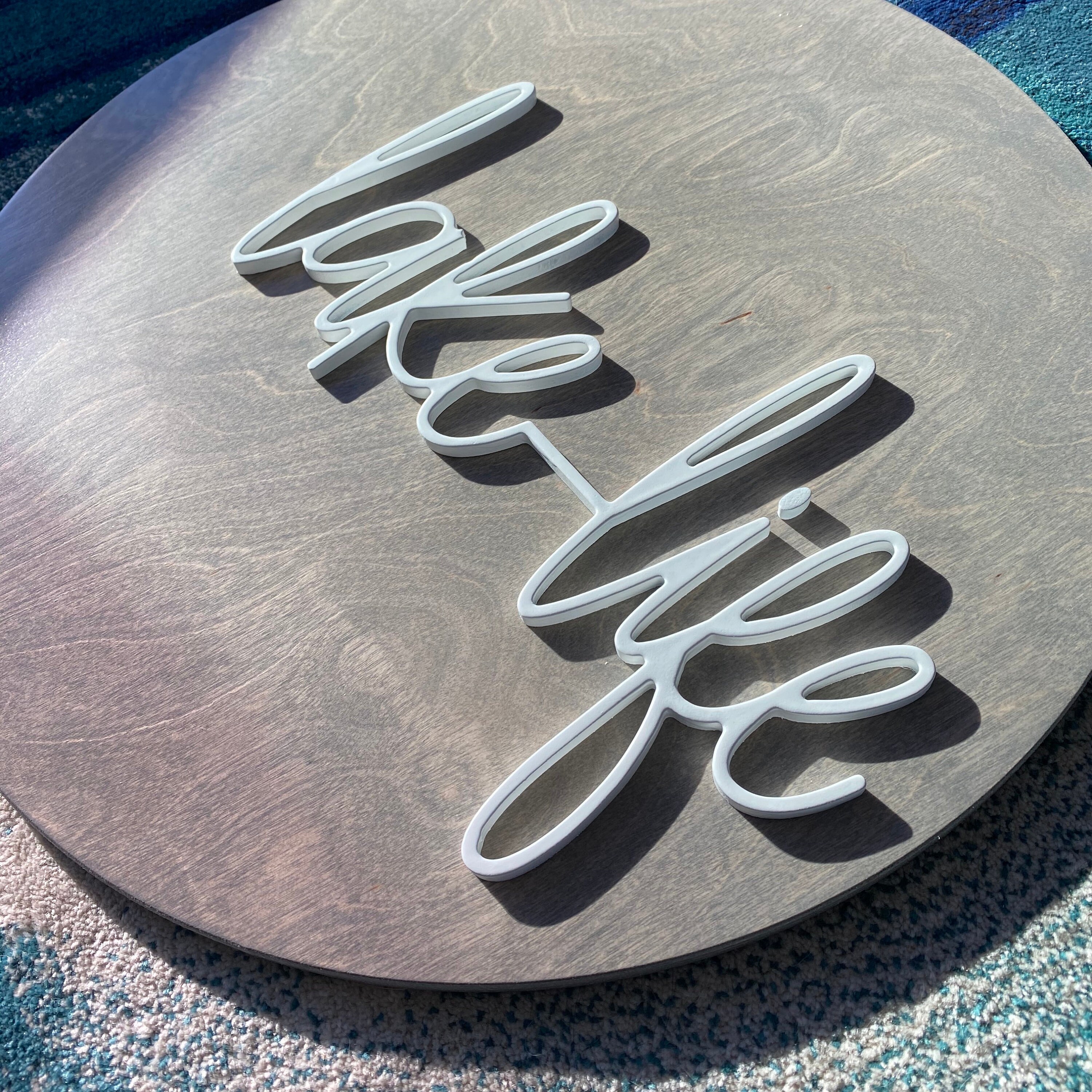 18 Lake Life Sign, Life is Better at the Lake Sign, Stained Wood Lake ...