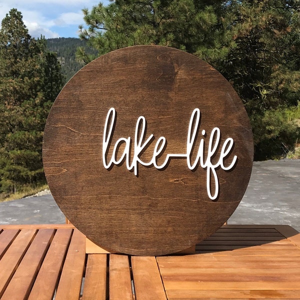 Lake Sign - Etsy Canada