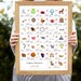 VIETNAMESE Alphabet CHART With Words and English Translations - Etsy