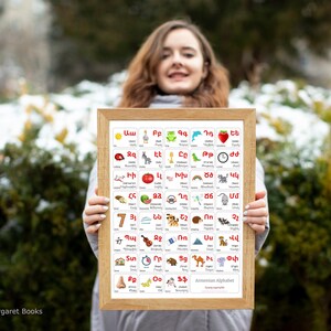 ARMENIAN ALPHABET POSTER Armenian Alphabet Chart Print With - Etsy