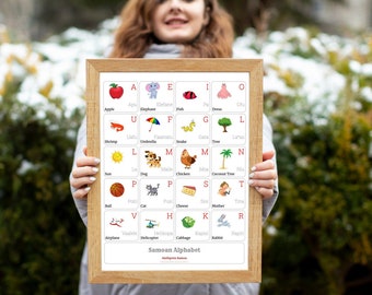 Samoan Alphabet - Etsy