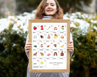 YORUBA Alphabet CHART With Words and English Translations Printable Art ...