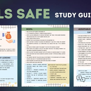 NMLS SAFE Mortgage Loan Officer Exam Study Guide MLO, Loan Officer ...